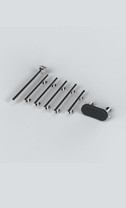 Doc M Rail Only Pack In Stainless with Back Rest Rail and Pack ...